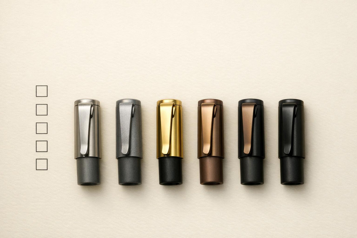 Checklist for Choosing Custom Pen Clips – Fountain Pen Revolution